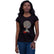 Sasha Rhinestone Studded Afro Hair Style Lady T Shirt – Zoe and Eve