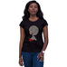 Sasha Rhinestone Studded Afro Hair Style Lady T Shirt – Zoe and Eve